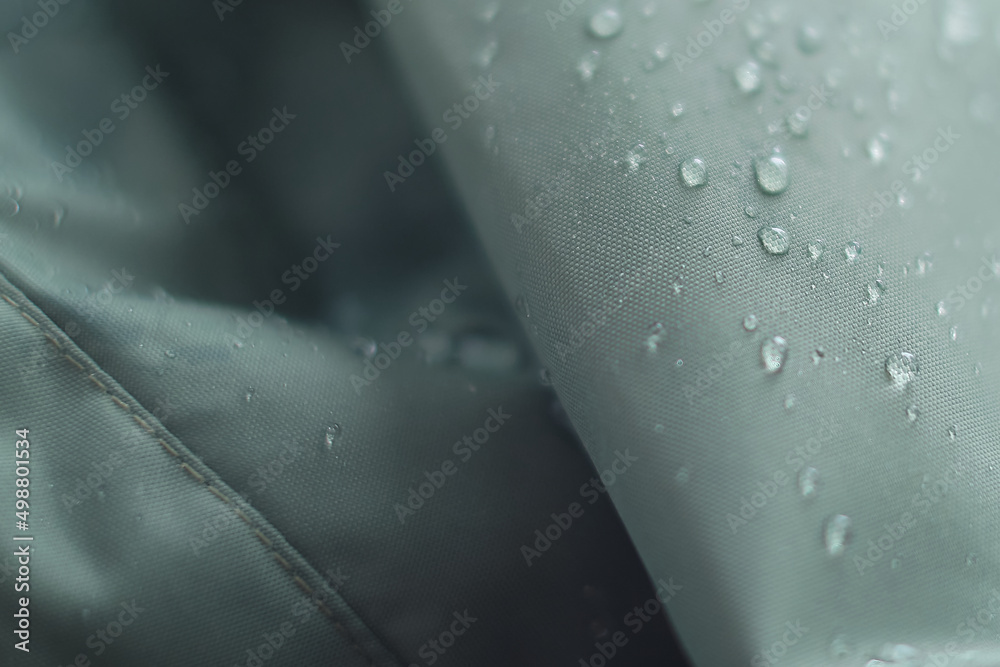 waterproof fabric with waterdrops. non woven fabric water texture ...