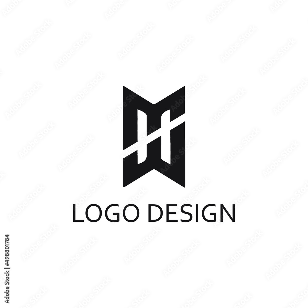 modern letter m double logo design template Stock Vector | Adobe Stock