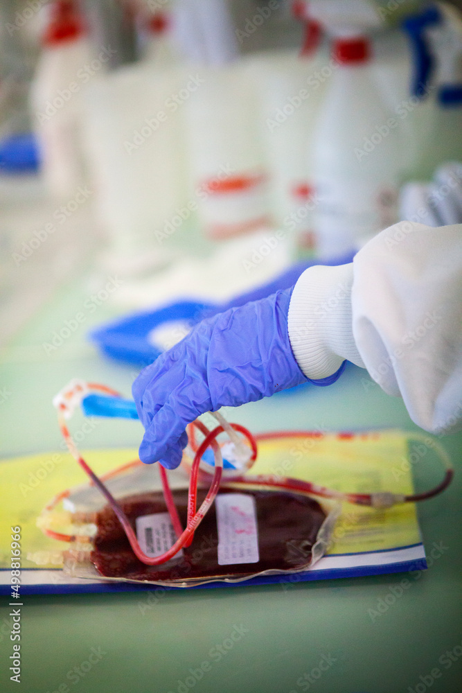 Biobank storing stem cells from blood and cord tissue. Stock Photo ...