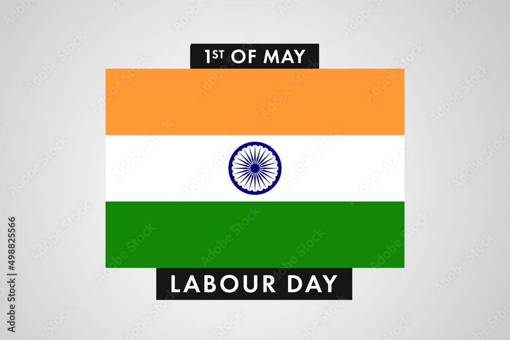 India Labor Day. International World Workers Day of India background ...
