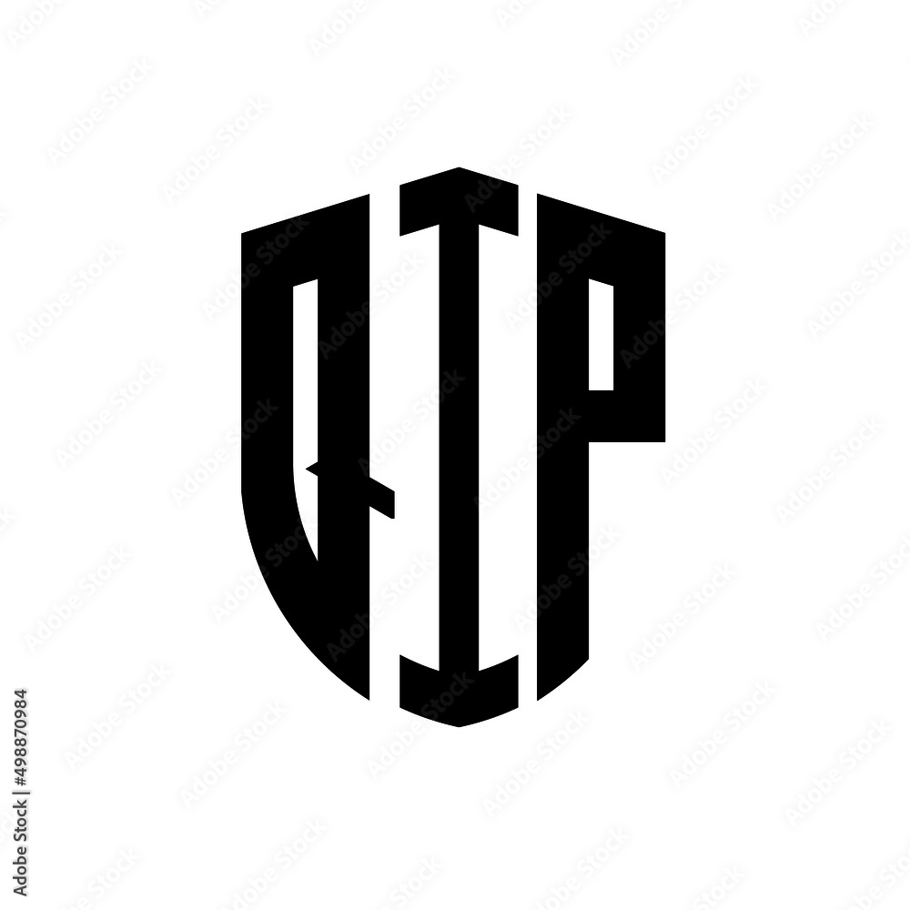 QIP letter logo design. QIP modern letter logo with black background ... QIP letter logo design. QIP modern letter logo with black background ...