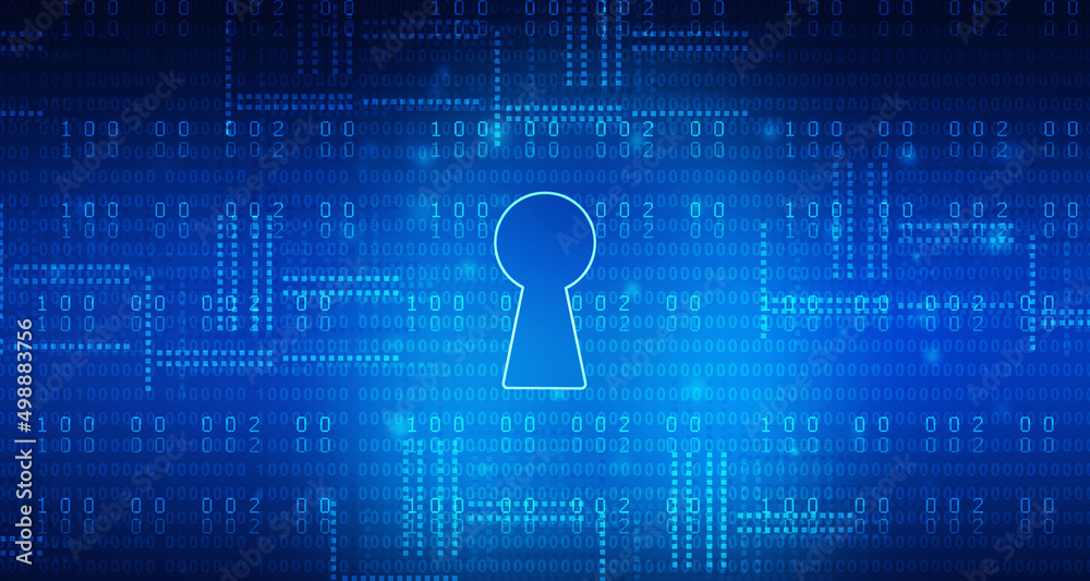 2d illustration technology cyber security Stock Illustration | Adobe Stock