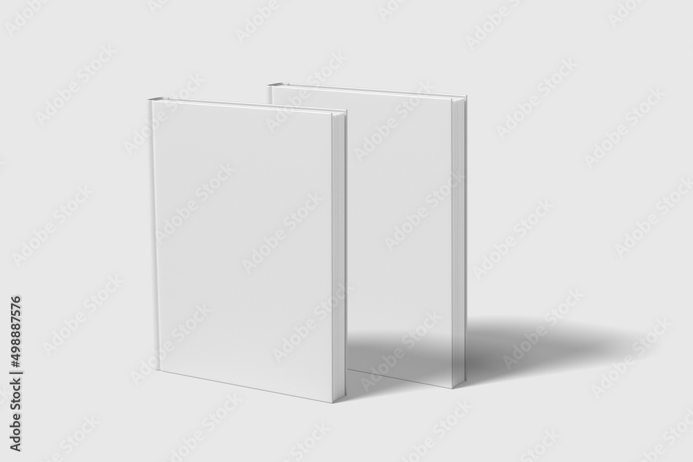 Blank two Hard Cover Book Mockup Stock Photo | Adobe Stock