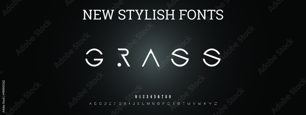 modern, luxury and tech alphabets letter set design. amazing typeface ...