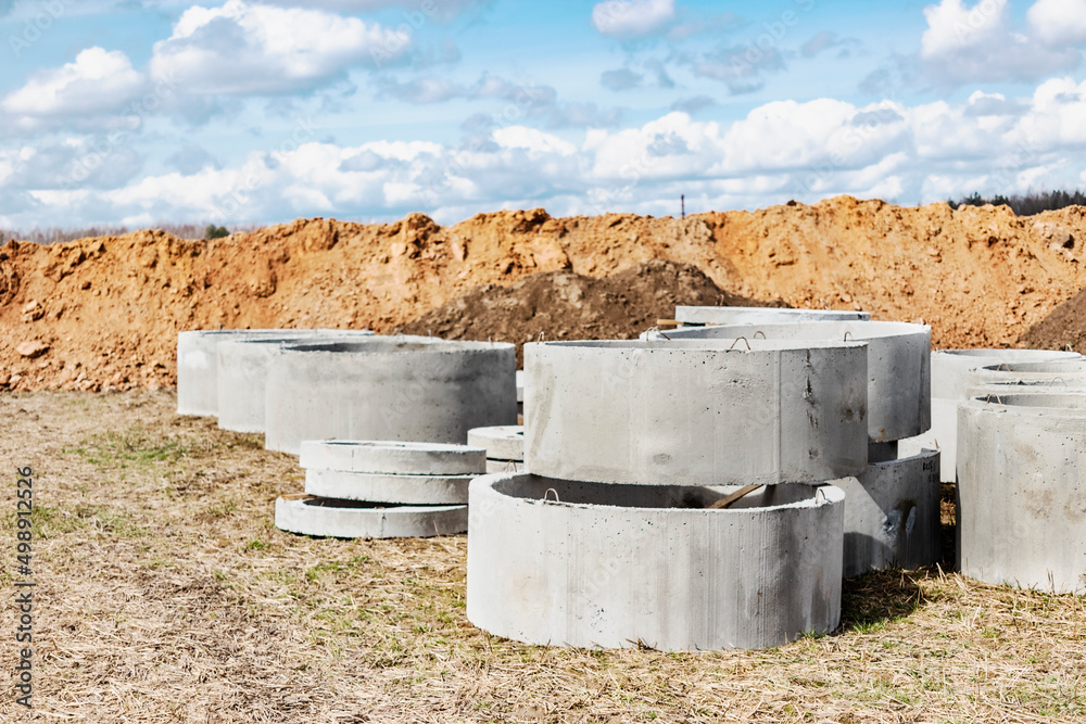 Reinforced concrete rings for the installation of underground wells at ...