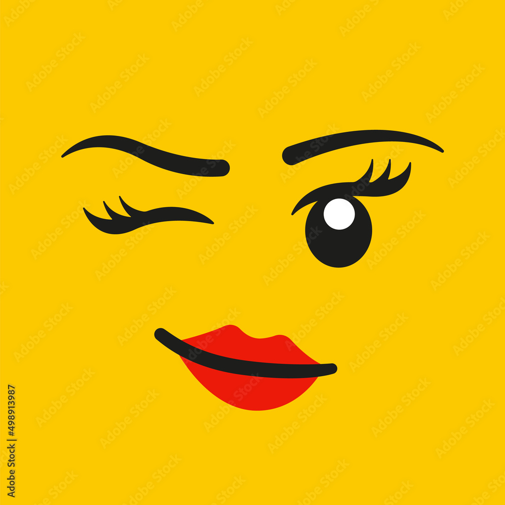 Lego Happy Face Wink