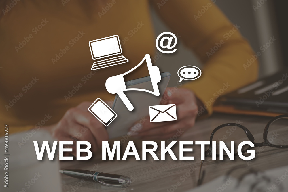 Concept of web marketing Stock Photo | Adobe Stock