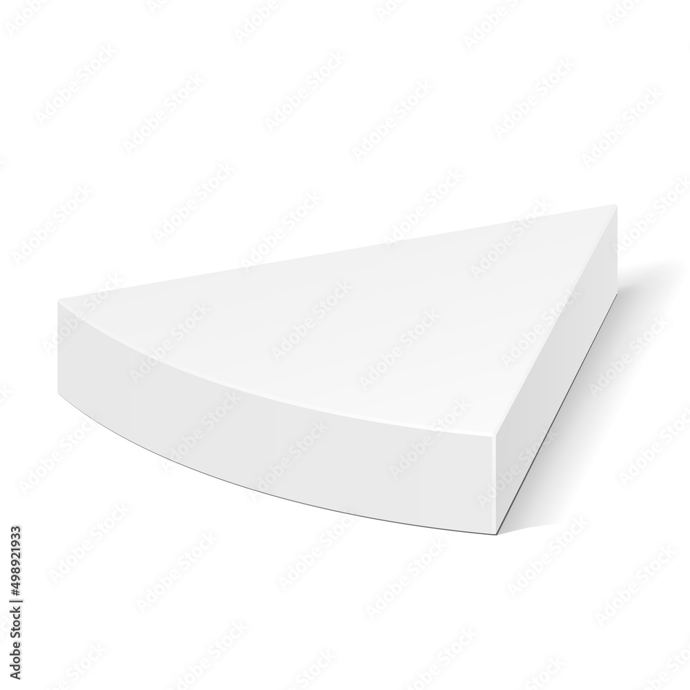 Mockup White Cardboard Triangle Box Packaging For Food, Gift Or Other ...