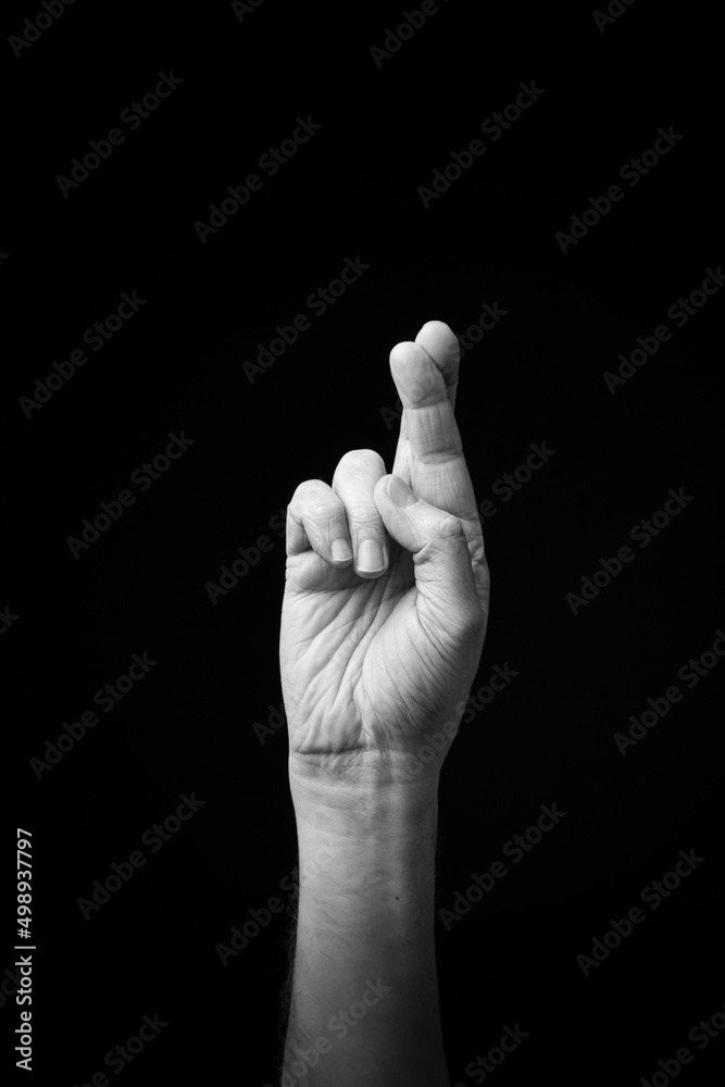 Hand demonstrating the Ukrainian sign language letter 'Я'. Stock Photo ...