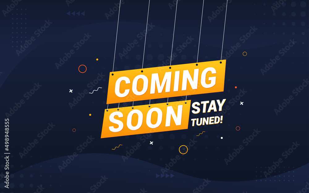 Coming soon post sale banner design with text effect Stock Vector ...
