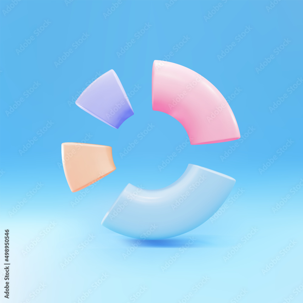 Vecteur Stock Circle diagram, four parts pie chart. Business, financial ... Vecteur Stock Circle diagram, four parts pie chart. Business, financial ...
