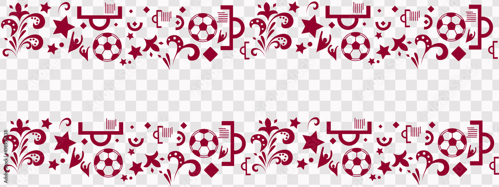 Sports event 2022. Qatar illustration Football Pattern Stock Vector ...