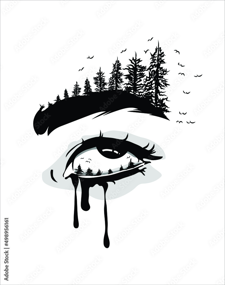 Human Eye Crying Drawing