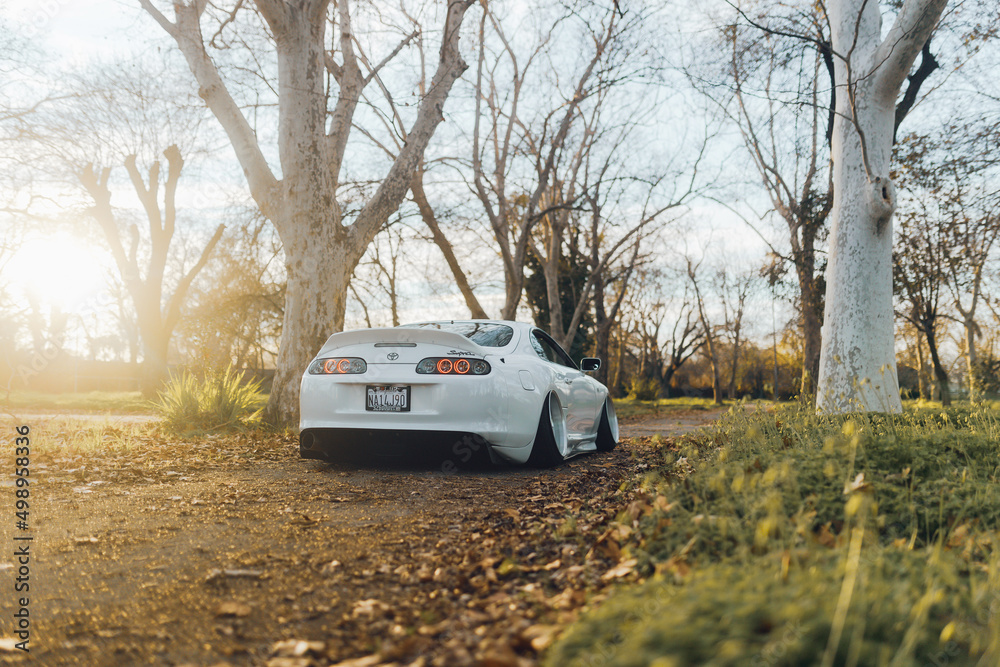 White Toyota Supra Wallpaper