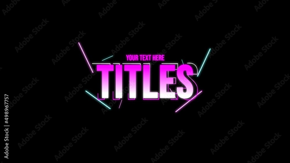 Colorful Style Titles Stock Template | Adobe Stock