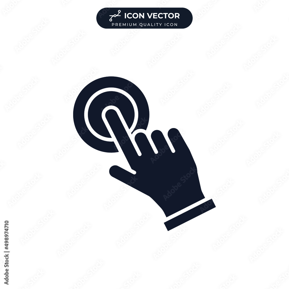 User interaction icon symbol template for graphic and web design ...