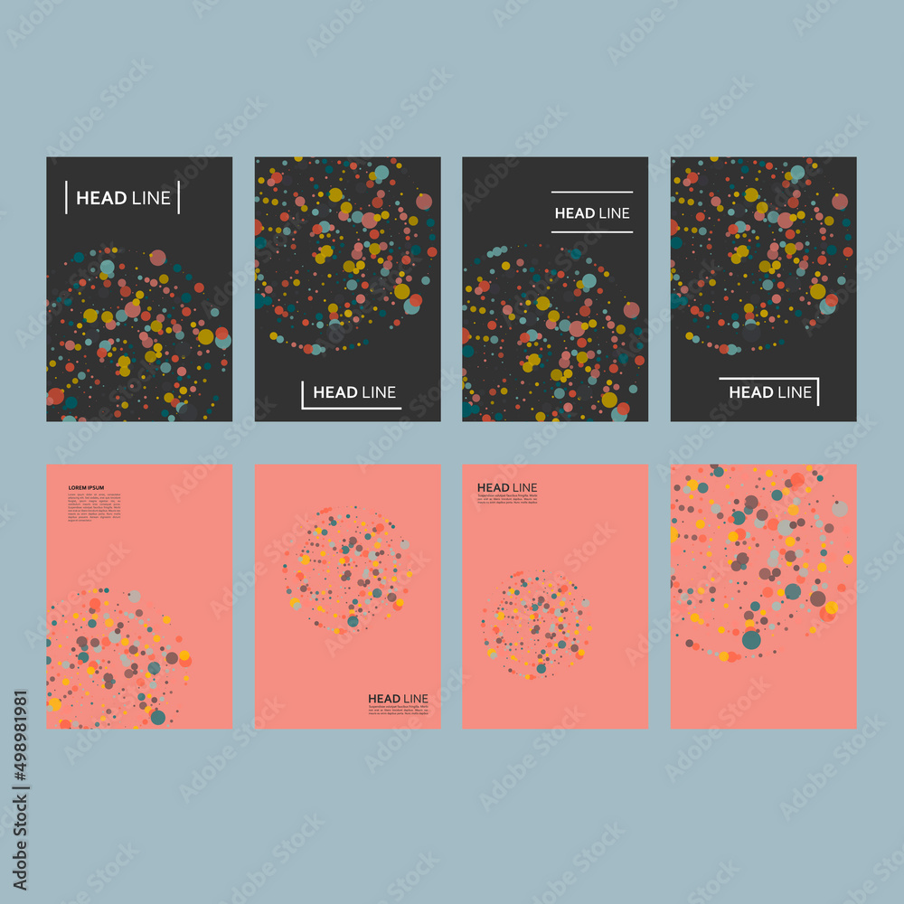 Circles design elements. Modern brochure background. Graphic simple ...