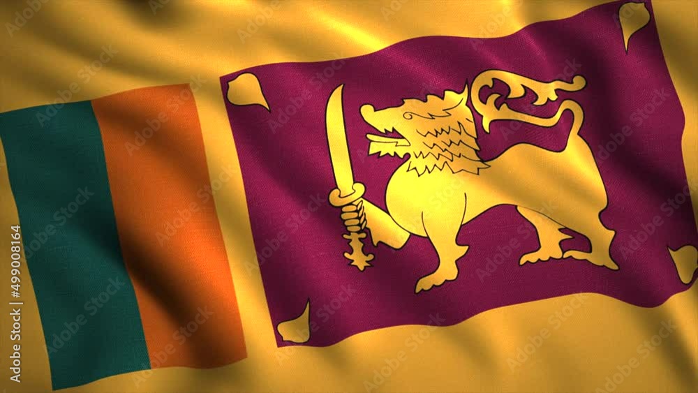 Beautiful flag moving in waves. Motion. Animated background with 3d ...