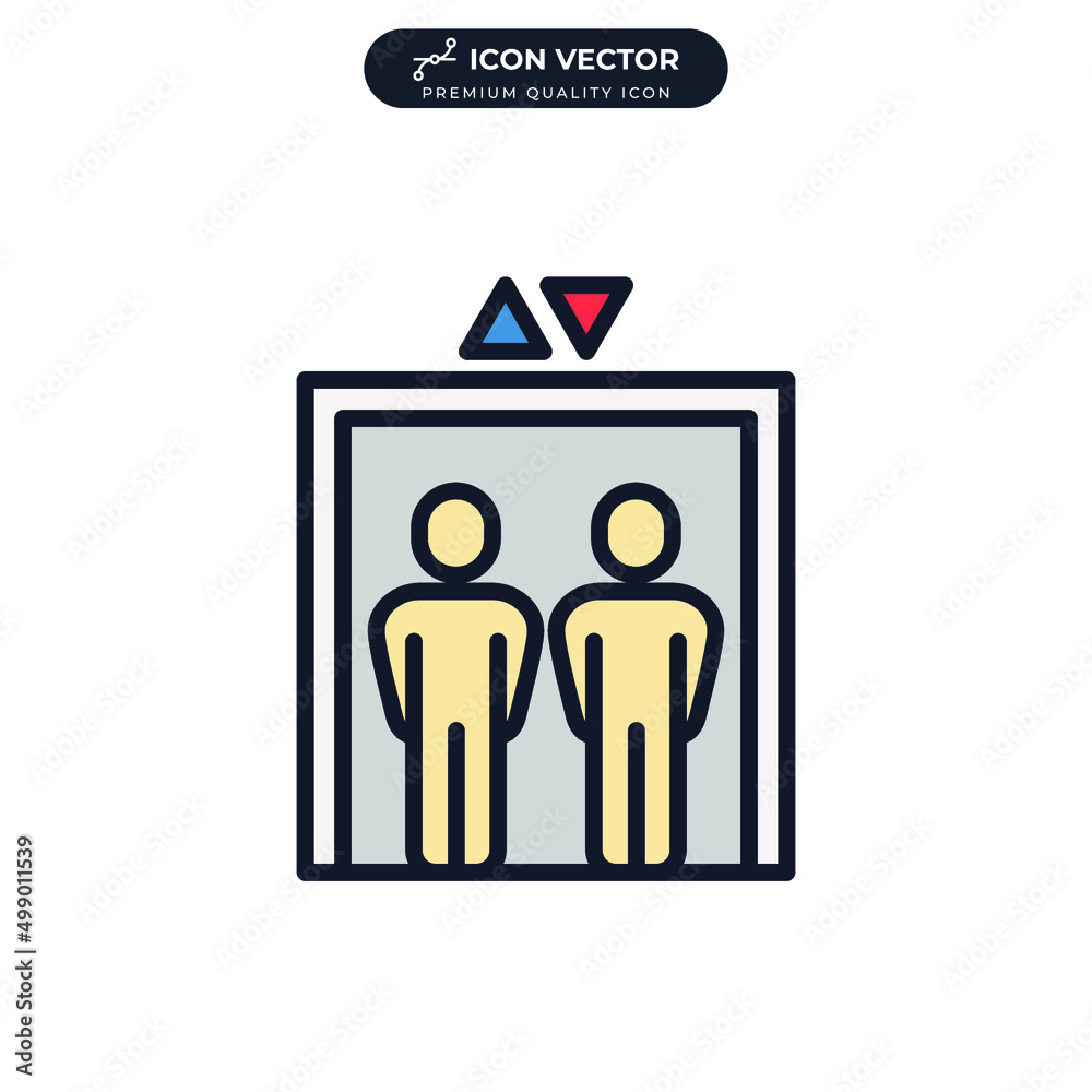 elevator lift icon symbol template for graphic and web design ...