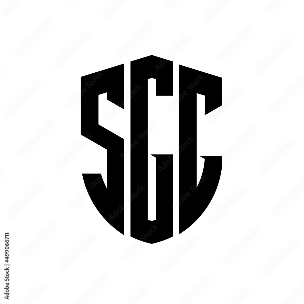 SGG letter logo design. SGG modern letter logo with black background ...