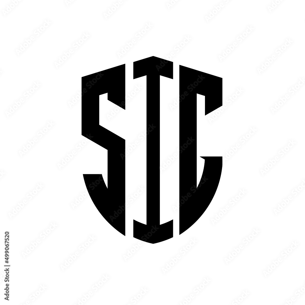 SIG letter logo design. SIG modern letter logo with black background ...