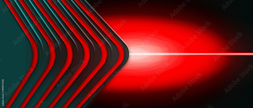 Red banner mockup. Poster information business modern design proposal ...