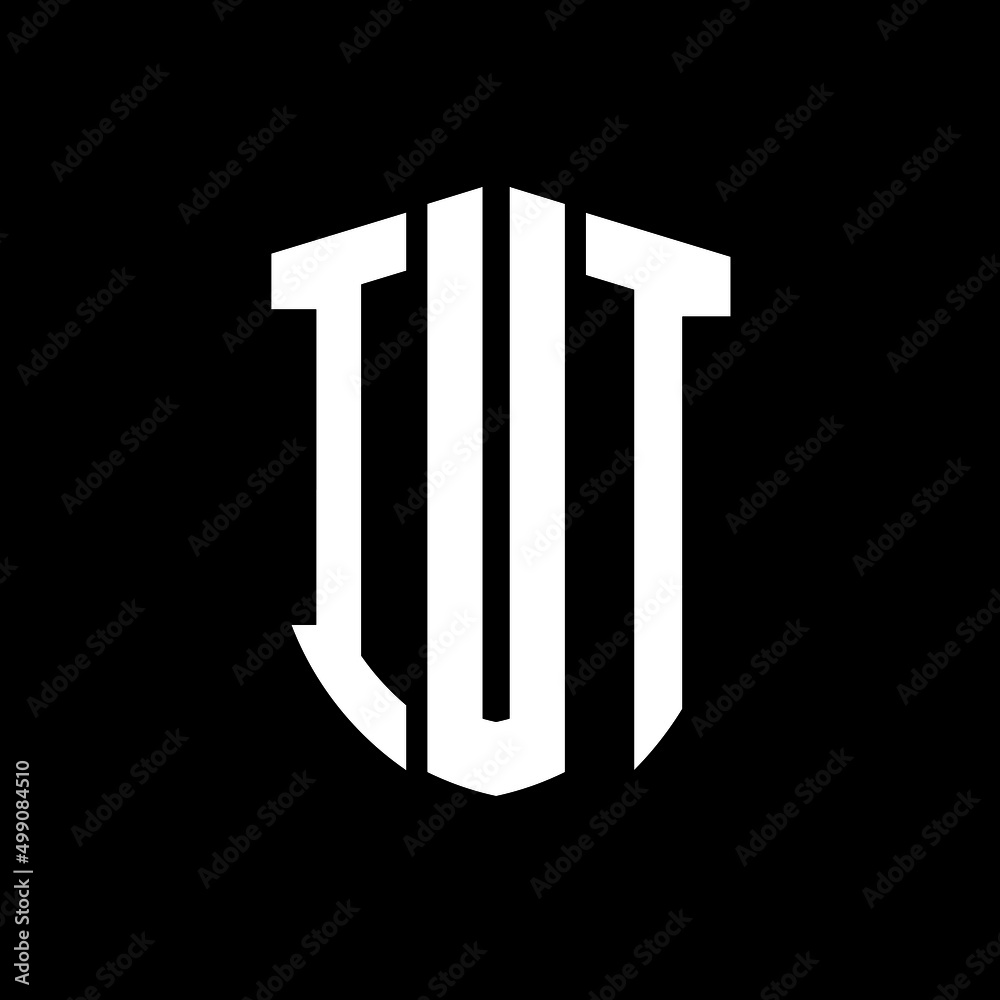 SVT letter logo design. SVT modern letter logo with black background ...