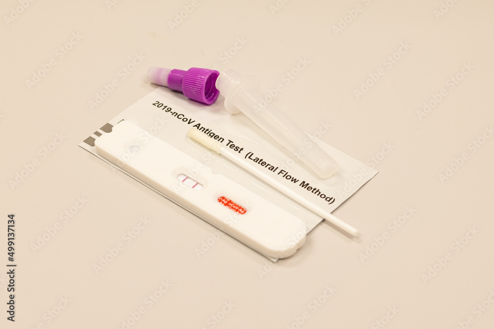 Positive Result for coronavirus COVID-19 with test kit for viral ...