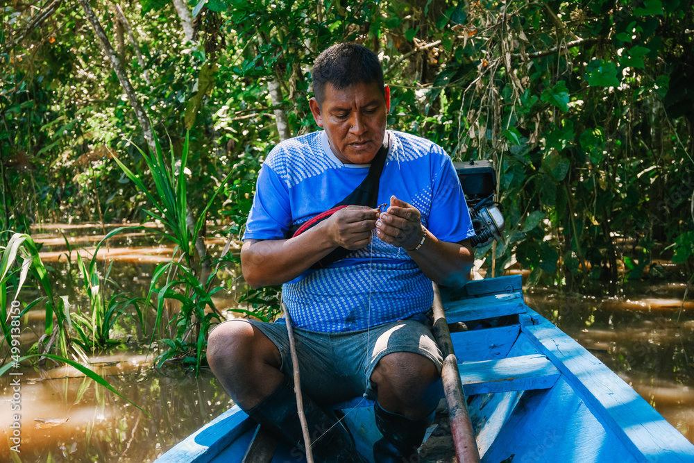 Native American Men Fishing