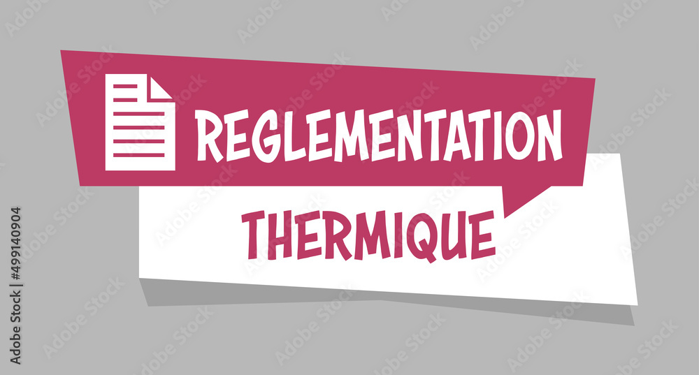 Logo réglementation thermique. 素材庫向量圖 | Adobe Stock