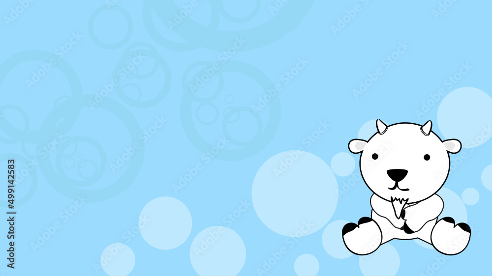 baby goat cartoon background Stock Vector | Adobe Stock
