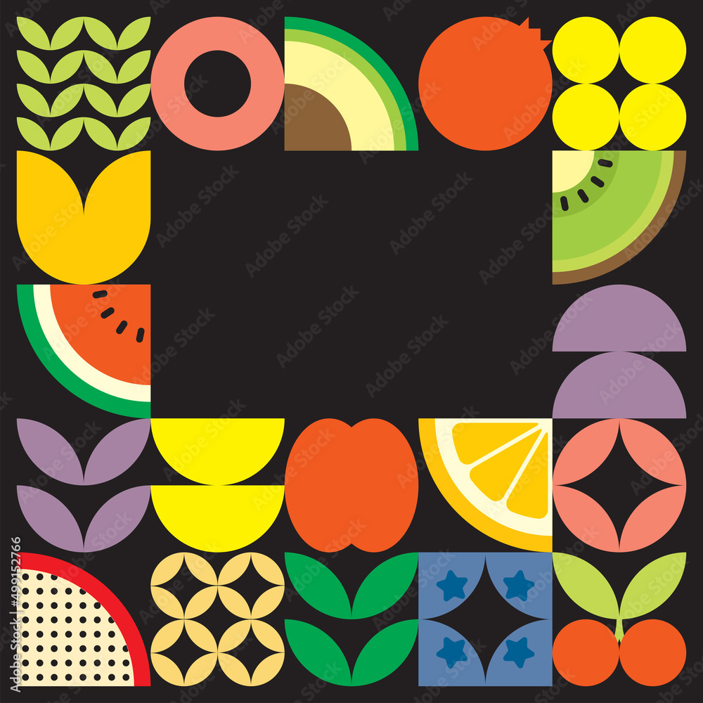 Geometric Shapes In Fruit