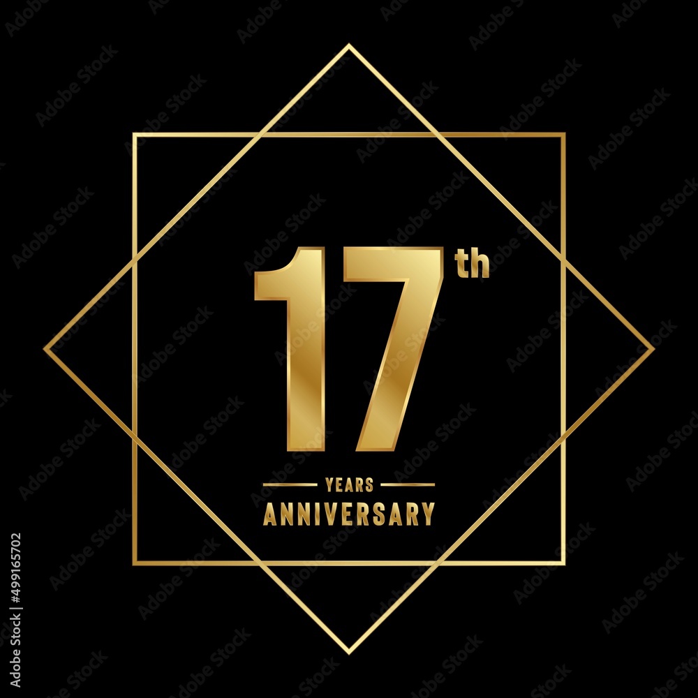 17th Anniversary logotype. Anniversary celebration template design for ... 17th Anniversary logotype. Anniversary celebration template design for ...