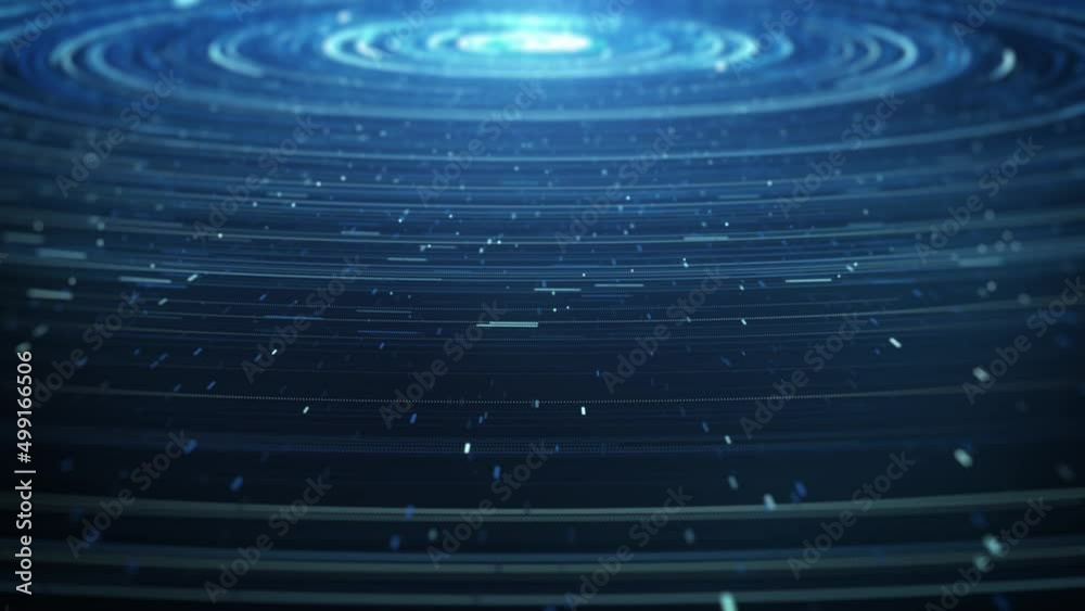 Abstract Technology Data Lines Background Loop/ 4k animation of an ...