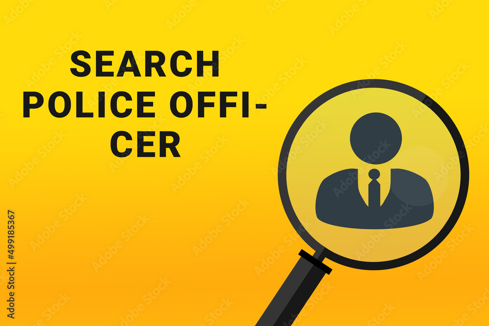 Police Officer career. Build a career concept. Police Officer working ...