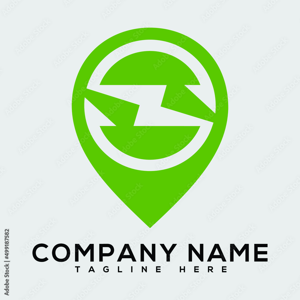 Letter s logo design with electrical symbol vector image Stock Vector ...