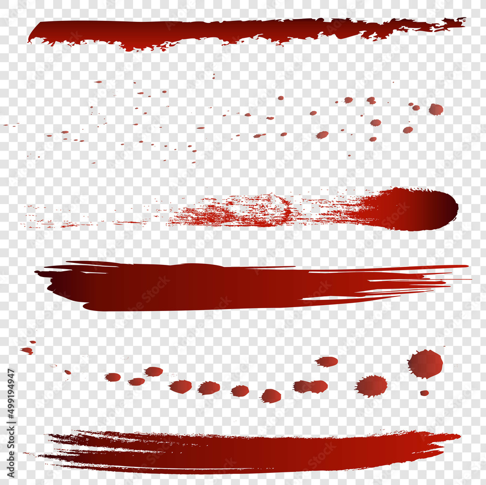 Collection Of Different Blood Transparent Background, Vector ...