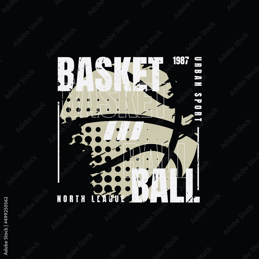 Basketball typography vector t shirt design illustration Stock Vector ...