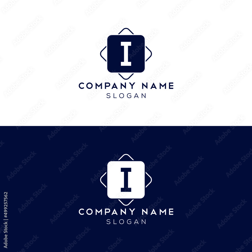 I logo design, letter I logo design. I template design. Stock Vector ...