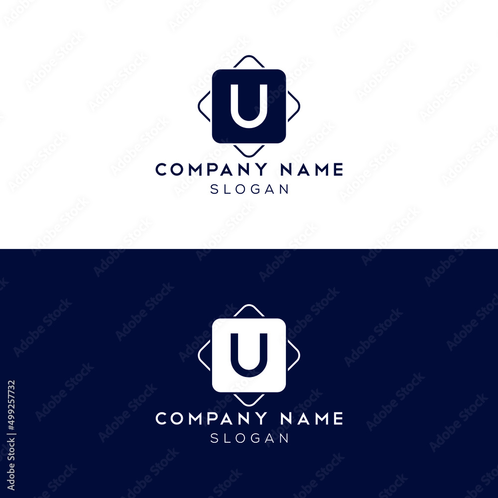 U logo design, letter U logo design. U template design. Stock Vector ...