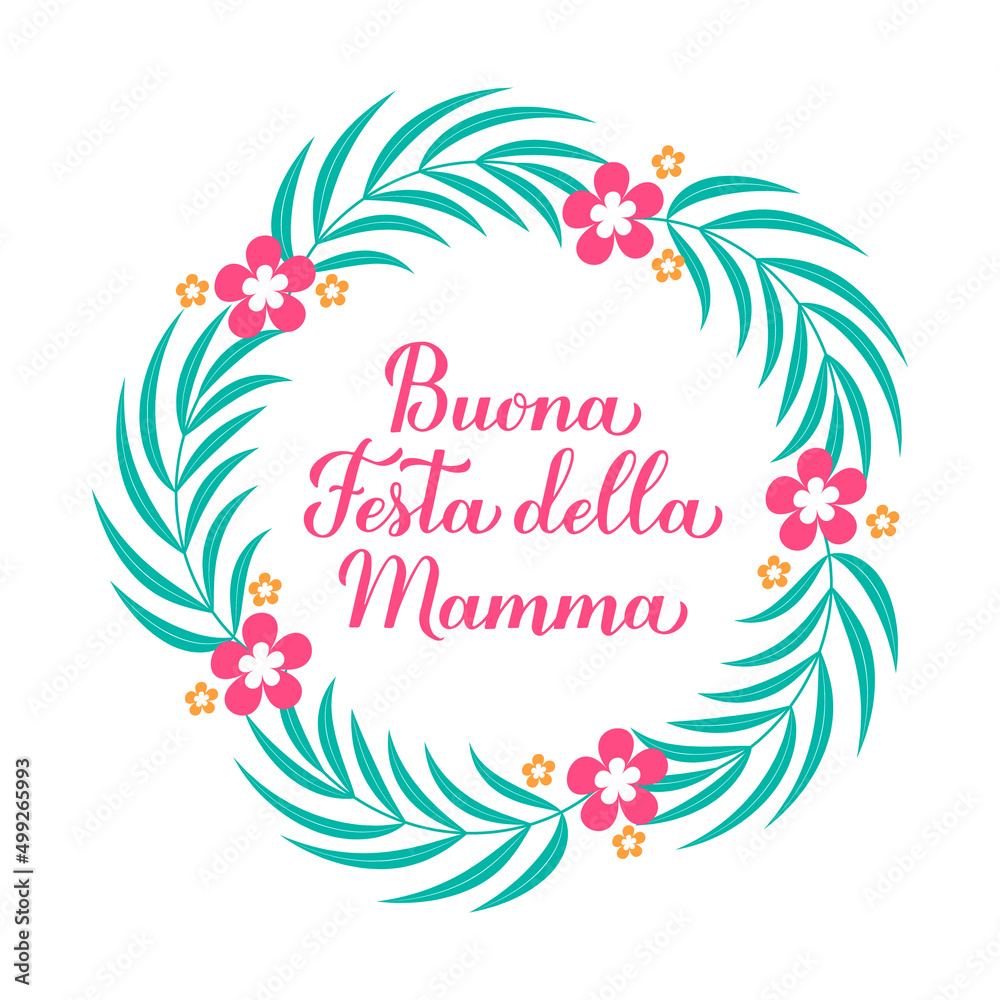 Buona festa della Mamma calligraphy hand lettering. Happy Mothers Day ...