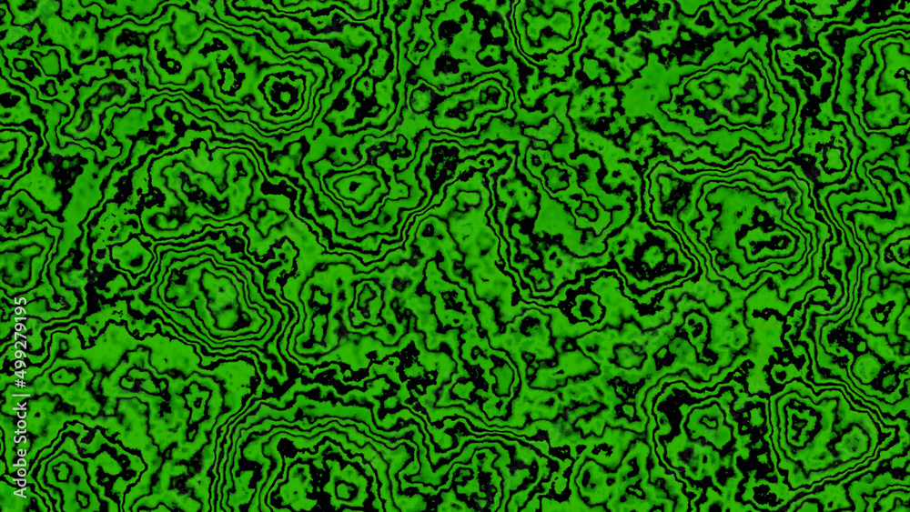 Liquid pattern of matrix. Design. Green background of glitch is ...