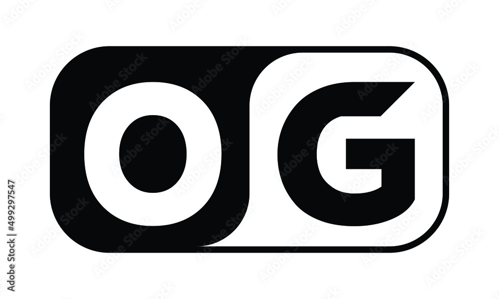OG wi-fi shape logo design vector template | monogram logo | abstract ...