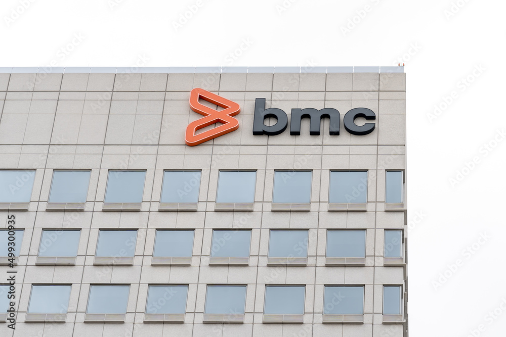 Houston, Texas, USA - March 6, 2022: BMC’s sign at its headquarters in ...