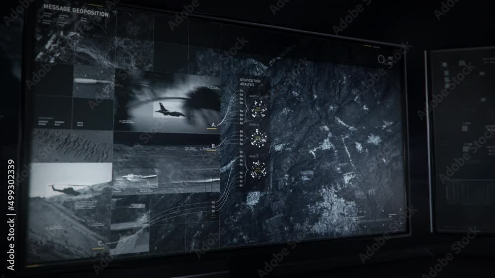 Using satellite cameras to track the location of the military operation ...