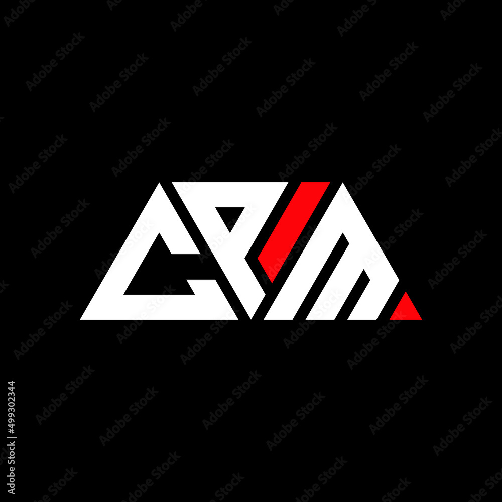 CPM triangle letter logo design with triangle shape. CPM triangle logo ...
