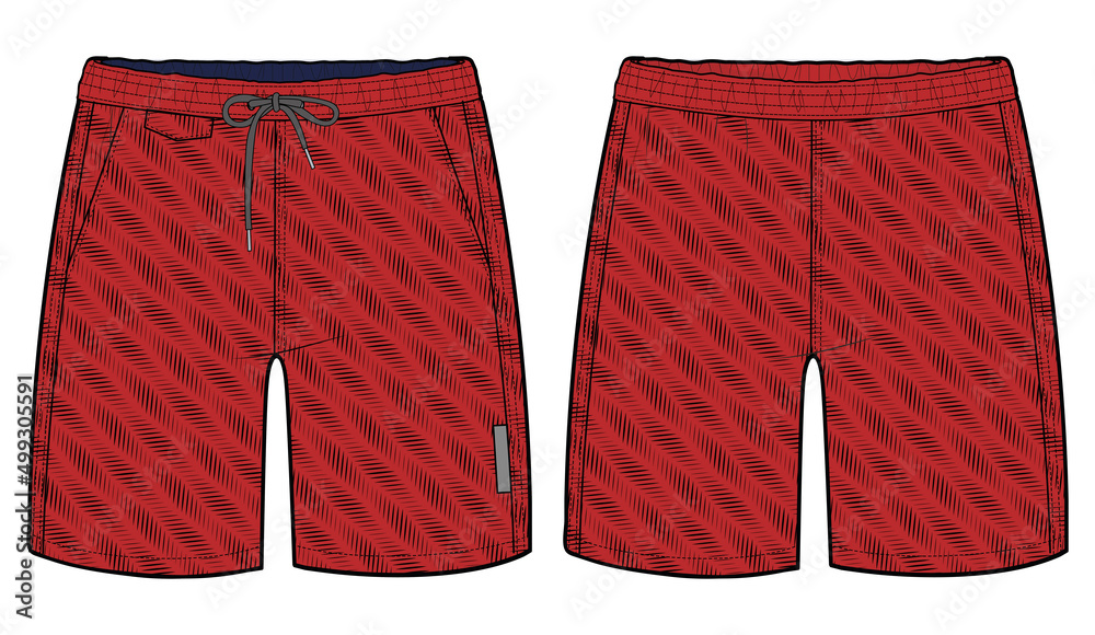 Running Shorts design vector template, Football shorts concept with ...