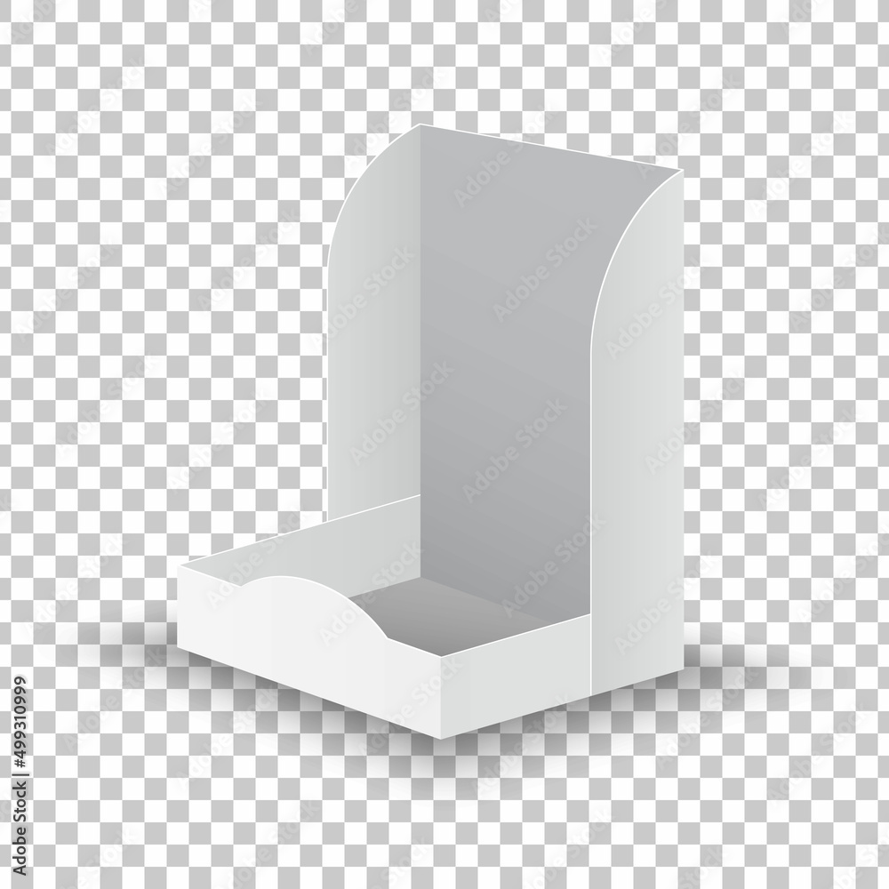 Product display. 3d vector illustration isolated on transparent ...