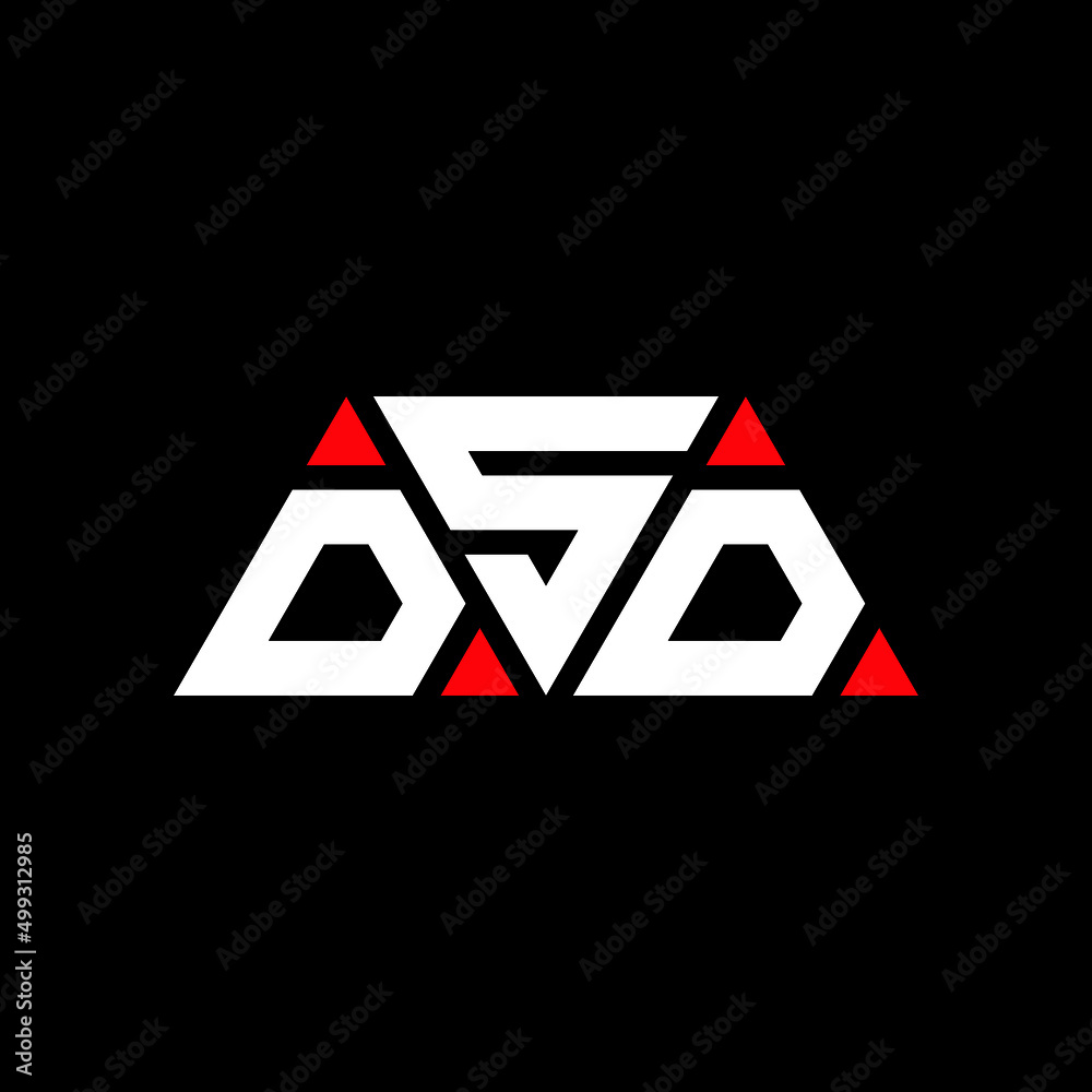 DSD triangle letter logo design with triangle shape. DSD triangle logo ...