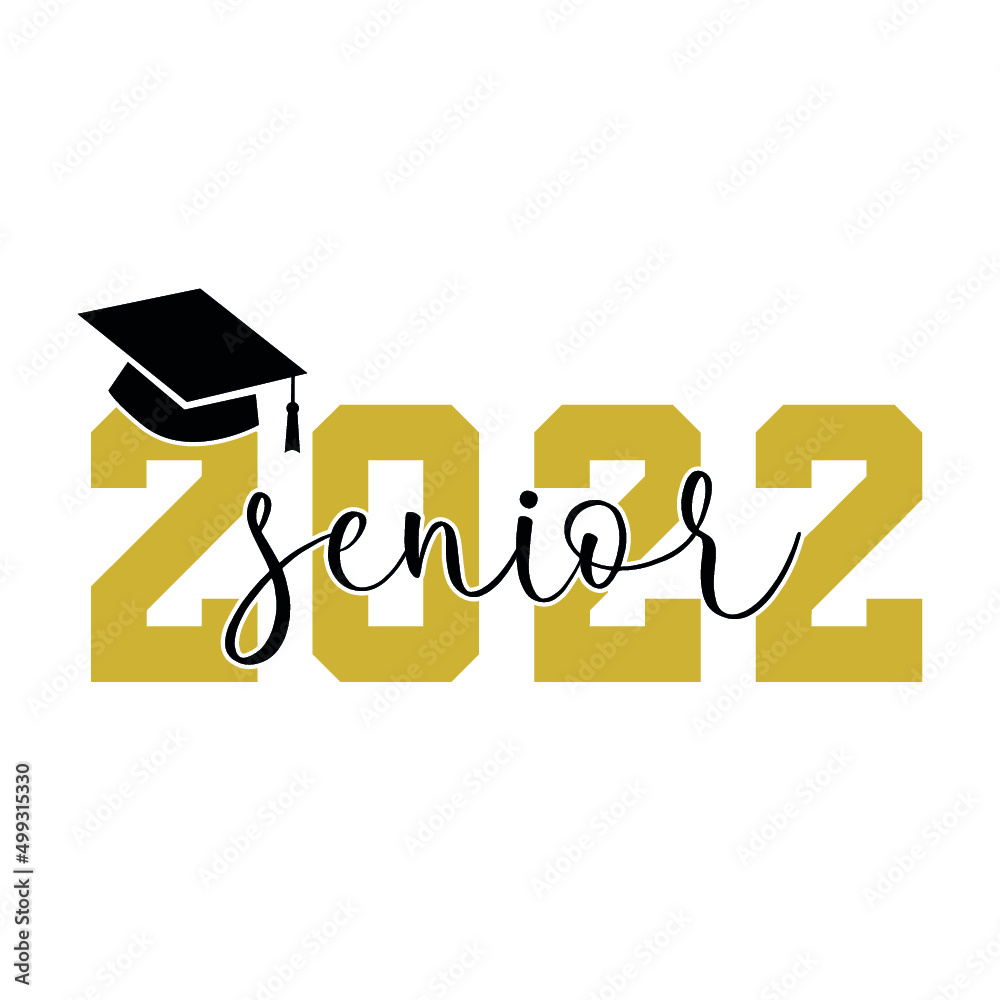 Hand drawn class of 2022 lettering Free vector Class of 2022 badge ...